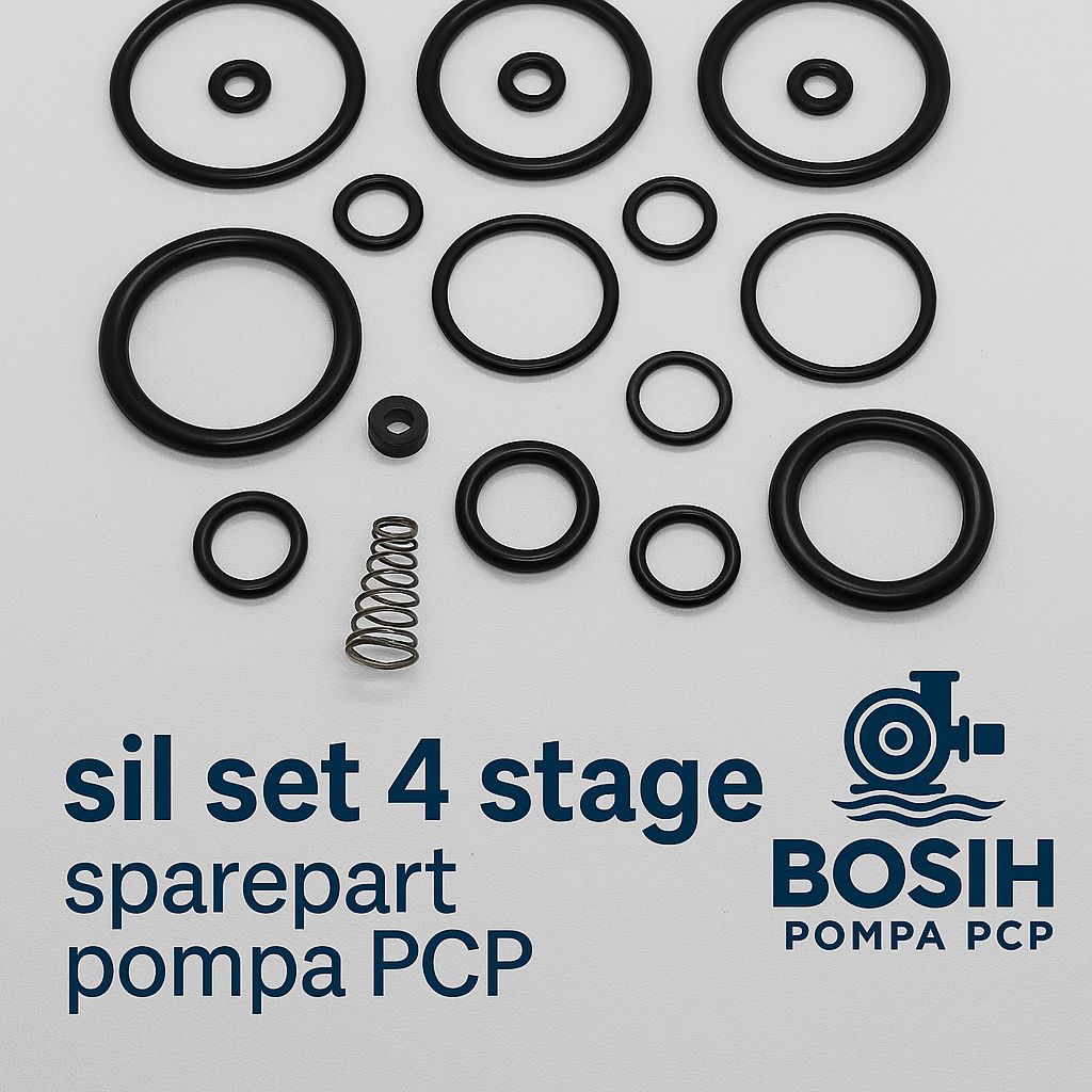 Jual Seal Set Pompa PCP 4 Stage Komplit / Sparepart Pompa PCP 4 Stage ...