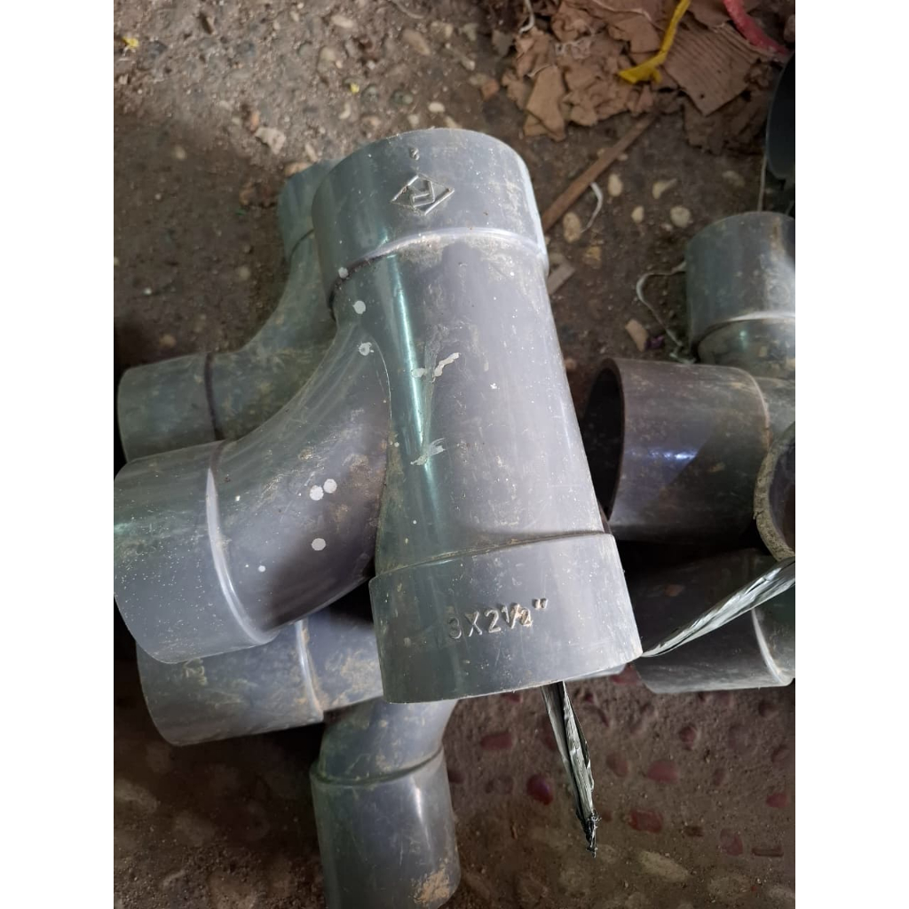 Jual Tee Way PVC AW Deg 90 Derajat Rucika | Ukuran 3 x 2 1/2 Inch ...