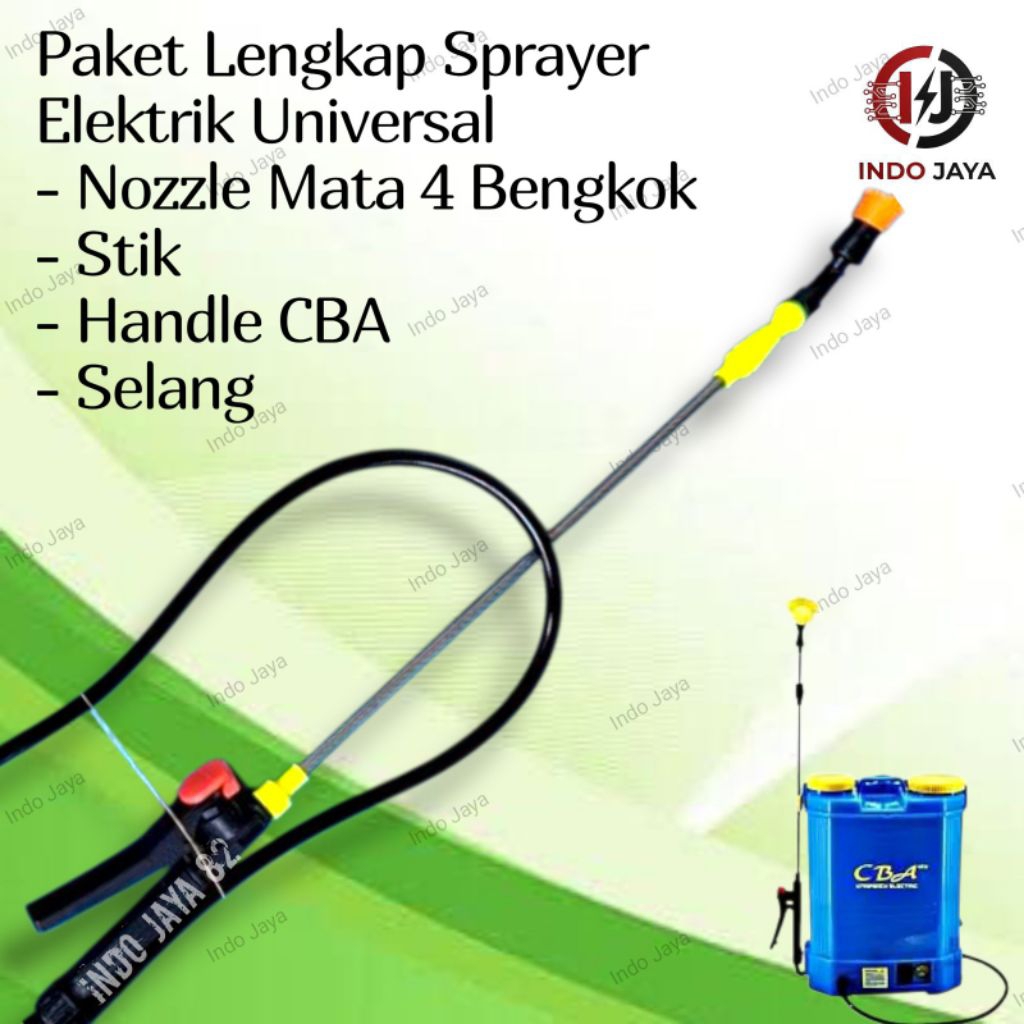 Jual Paket Lengkap Tangki Semprot Elektrik Stik Genggam Selang Nozzle ...