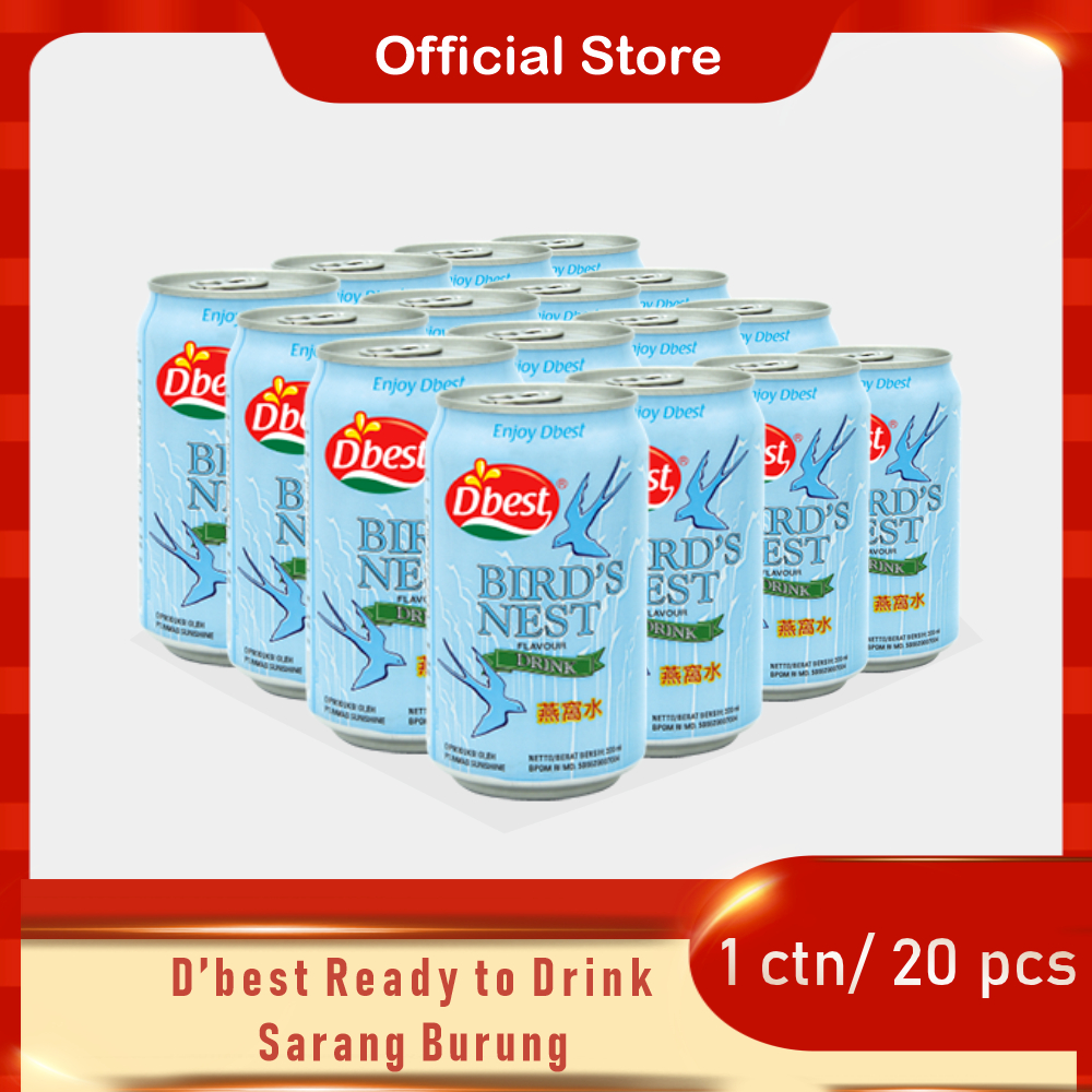 Jual D'best Minuman Kaleng Sarang Burung Walet 320 ml (1 Karton ...