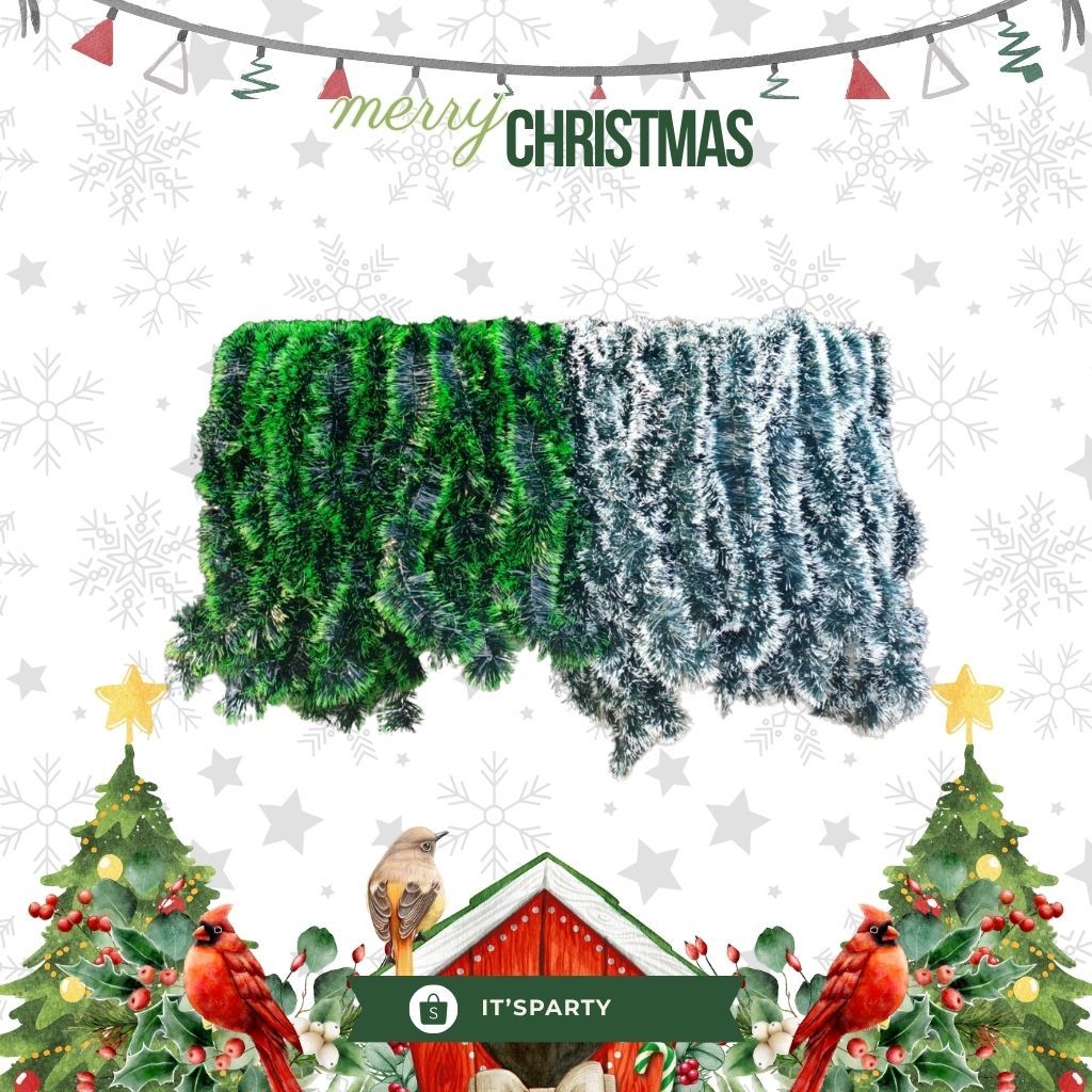 Jual Slinger Natal diameter 5cm dan 9cm | Slinger Hijau Salju dan Hijau ...