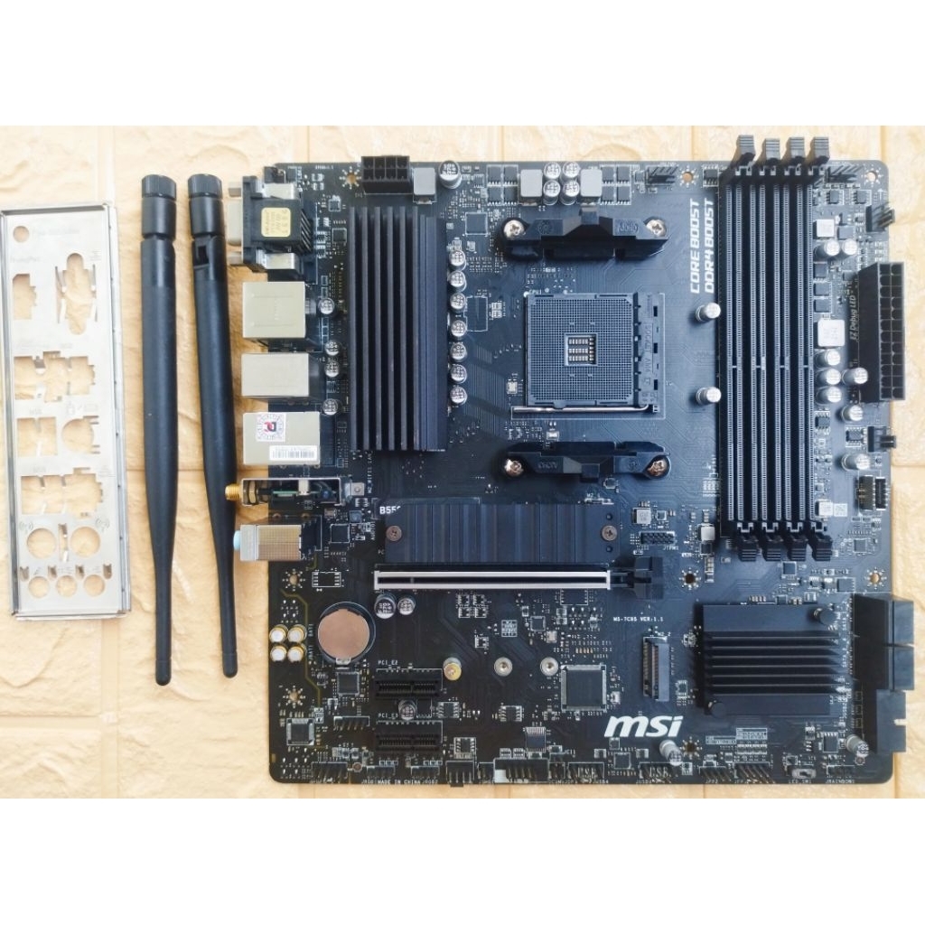 Jual MOBO MOTHERBOARD AM4 MSI B550M PRO VDH WIFI | Shopee Indonesia