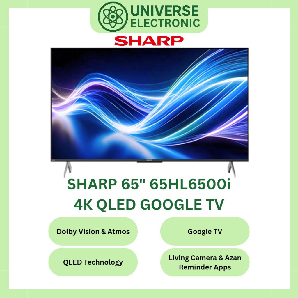 Jual SHARP 65HL6500I / 4T-C65HL6500I / 65HL6500 4K QLED GOOGLE TV 65 ...