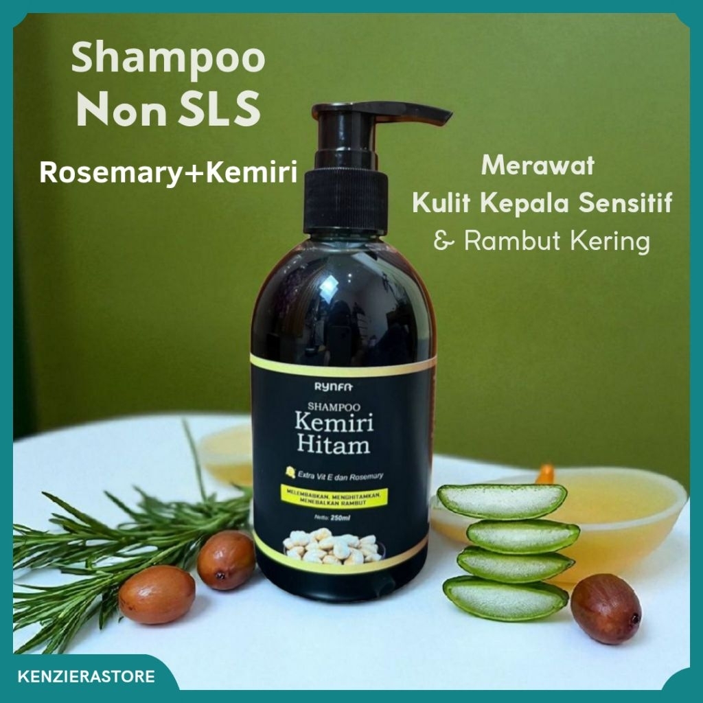 Jual Shampoo Non SLS With Rosemary & Kemiri Perawatan Rambut Rontok ...