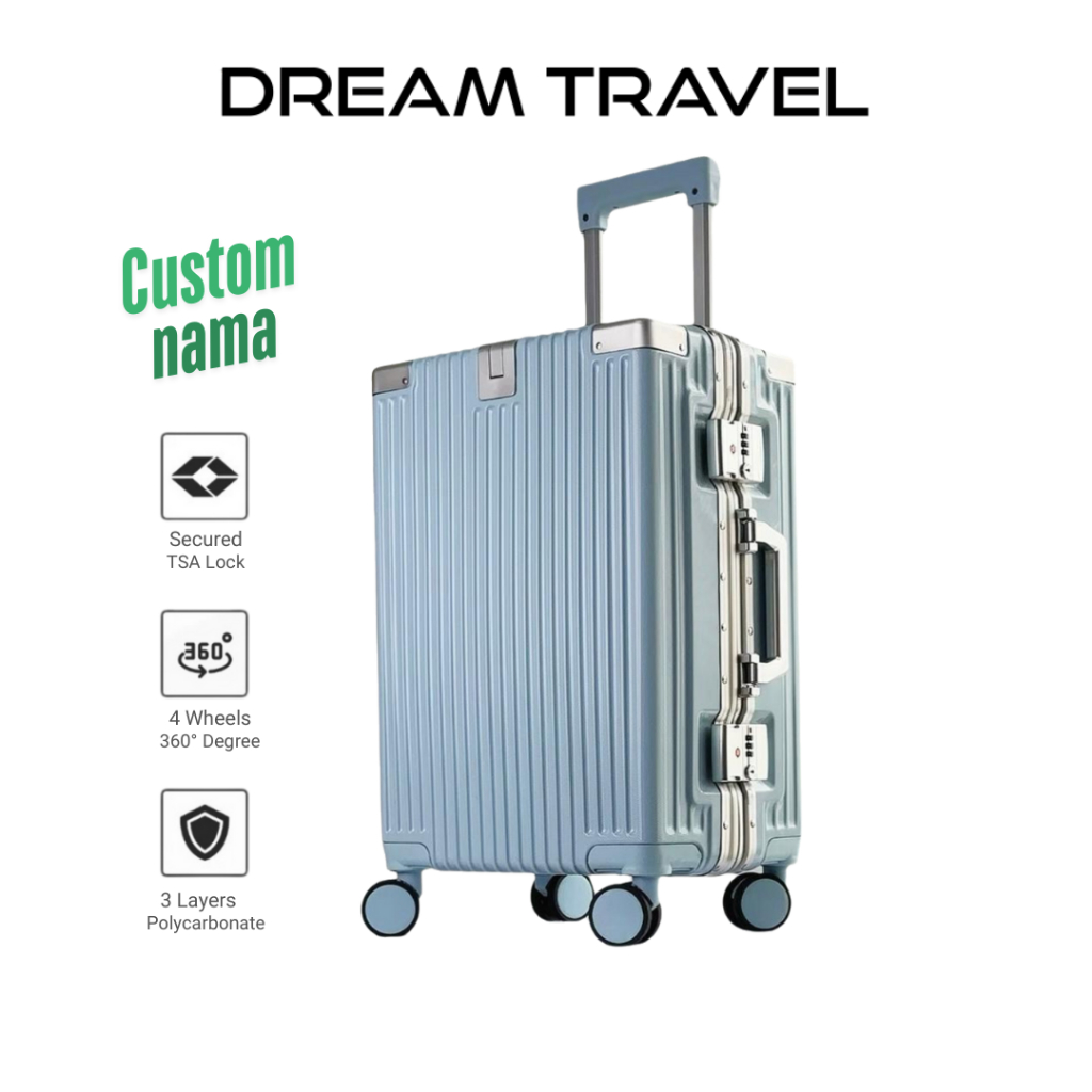 Jual Dream Koper Kabin 18-24 inch | Free Custom Nama Logo | TSA Lock ...