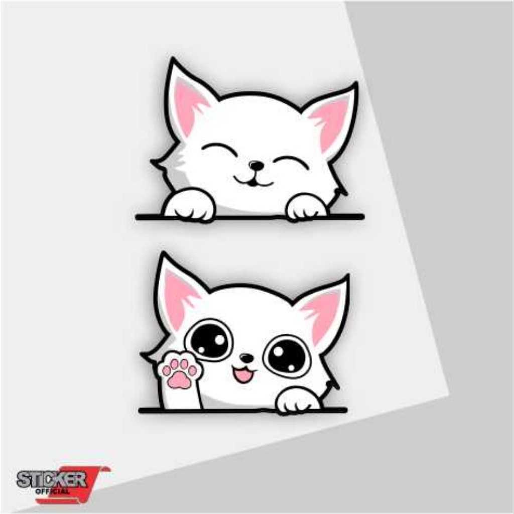 Jual sticker lucu, kucing, stiker nyala, stiker timbul, stiker leptop ...