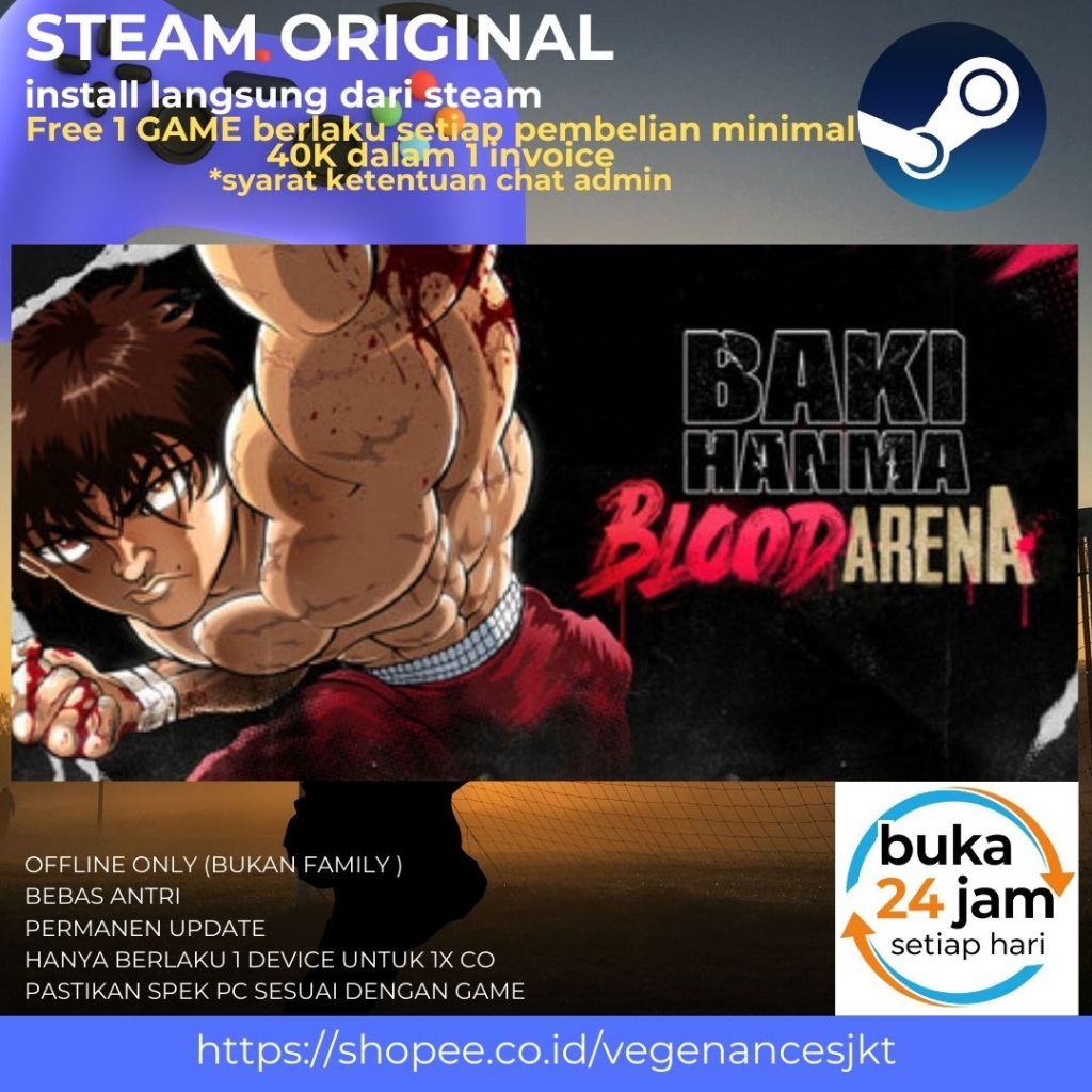Jual Baki Hanma: Blood Arena PC Game Original + Latest Update | Shopee ...
