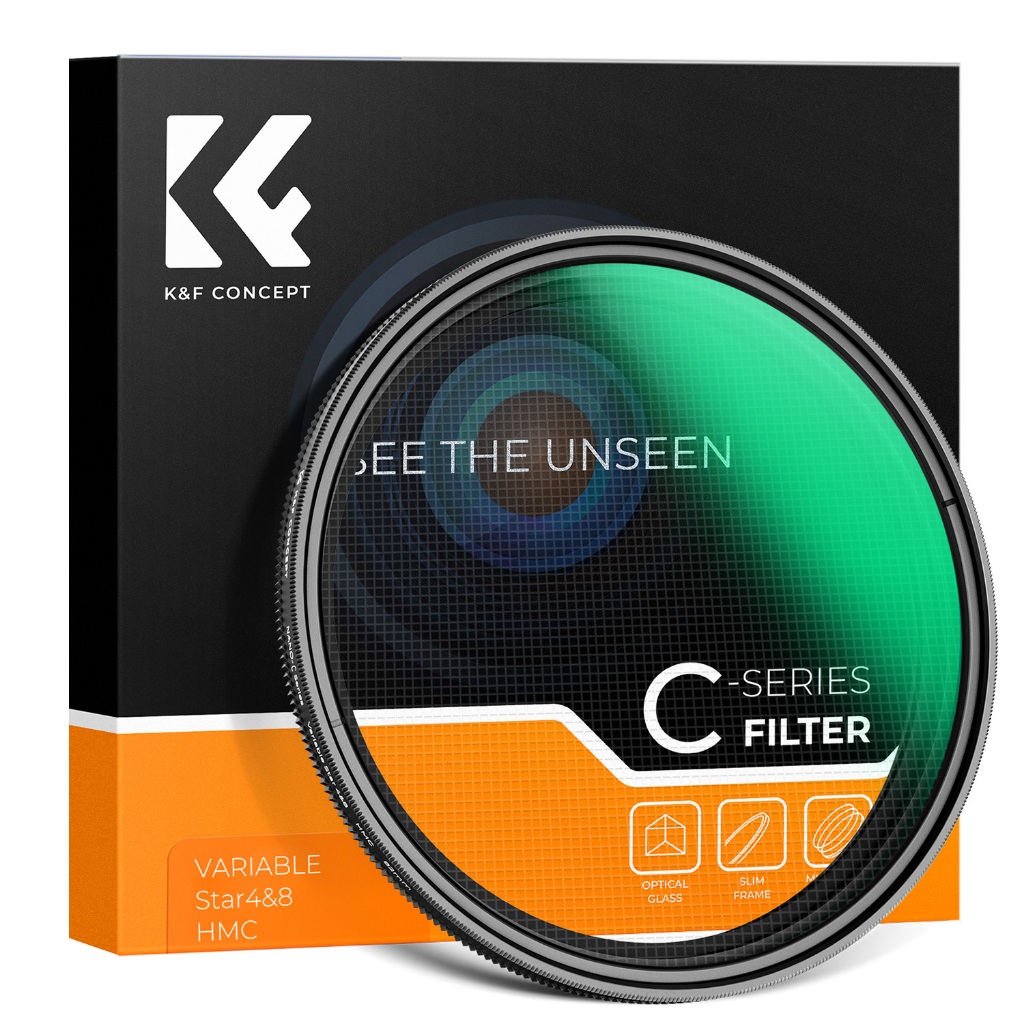 Jual Filter Starlight 4-8 Line Star Variable K&F Concept C Series Green ...