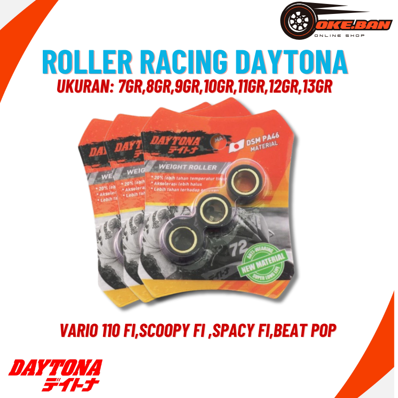 Jual ROLLER RACING DAYTONA BEAT FI ESP SCOOPY FI VARIO 110 BEAT POP ...