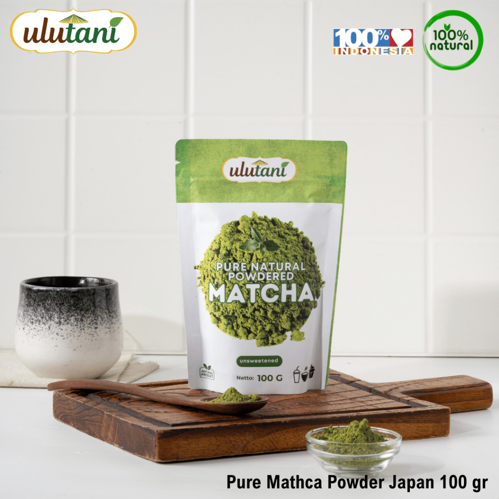 Jual Ulutani 100% Pure Uji Matcha Japan - Premium Bubuk Matcha 100gr ...