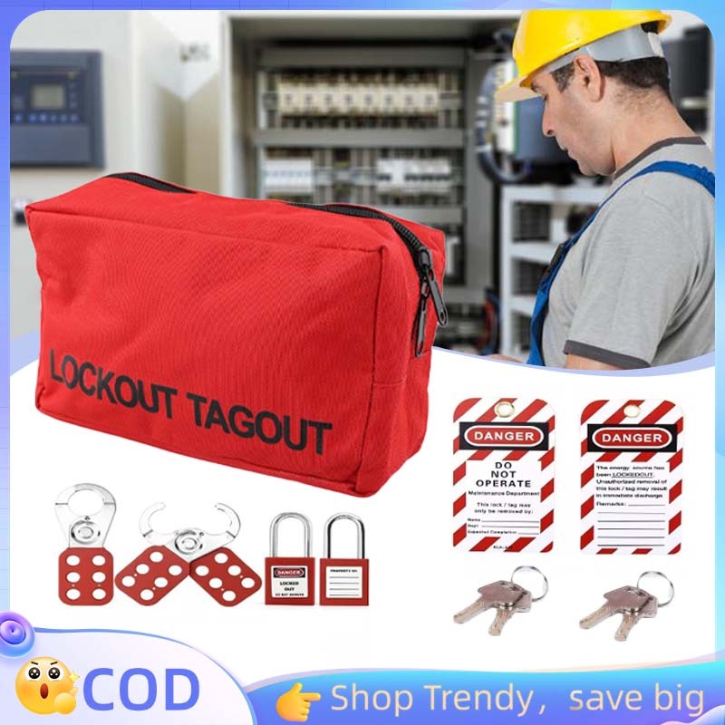 Jual Lockout Tag Out Set Lockout Tagaout Kit Safety Lockout | Shopee ...