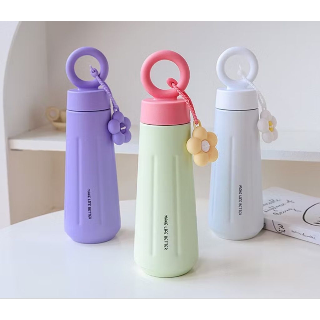 Jual New Tumbler kaca tali bunga | Shopee Indonesia