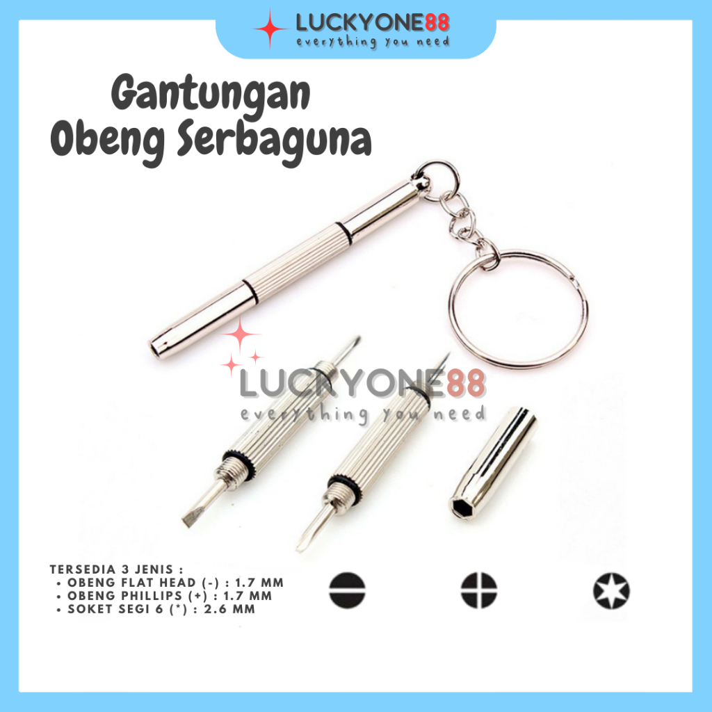 Jual 3in1 Screwdriver Toolkit Obeng Set Multifungsi Obeng kacamata ...