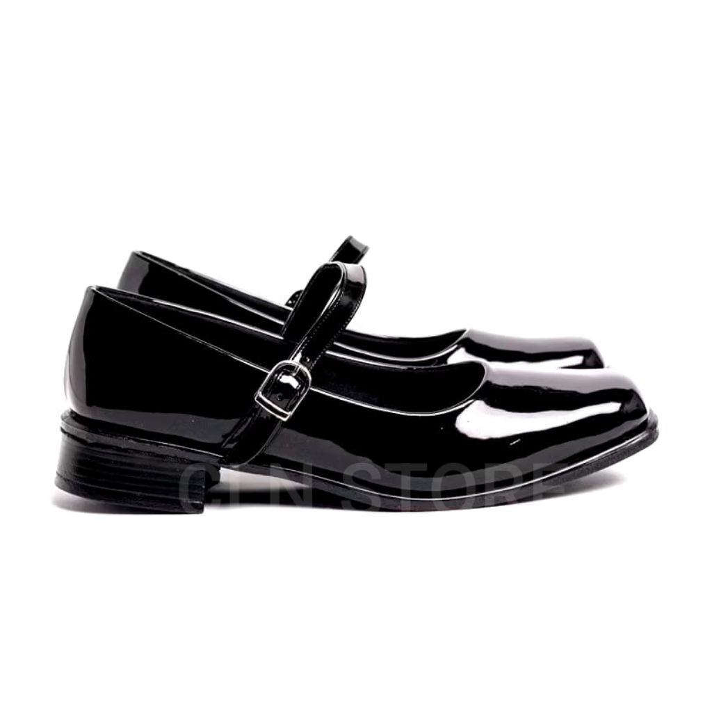 Jual Sepatu pantofel Paskibra Wanita Glossy-Sepatu Paskib Cewek Hak 3cm ...
