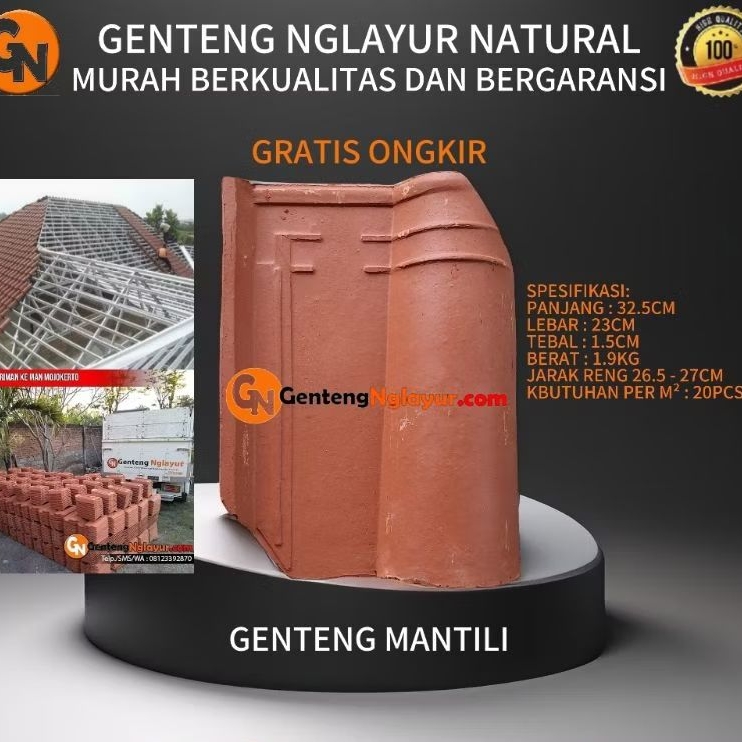 Jual Genteng Nglayur Mantili Super | Shopee Indonesia