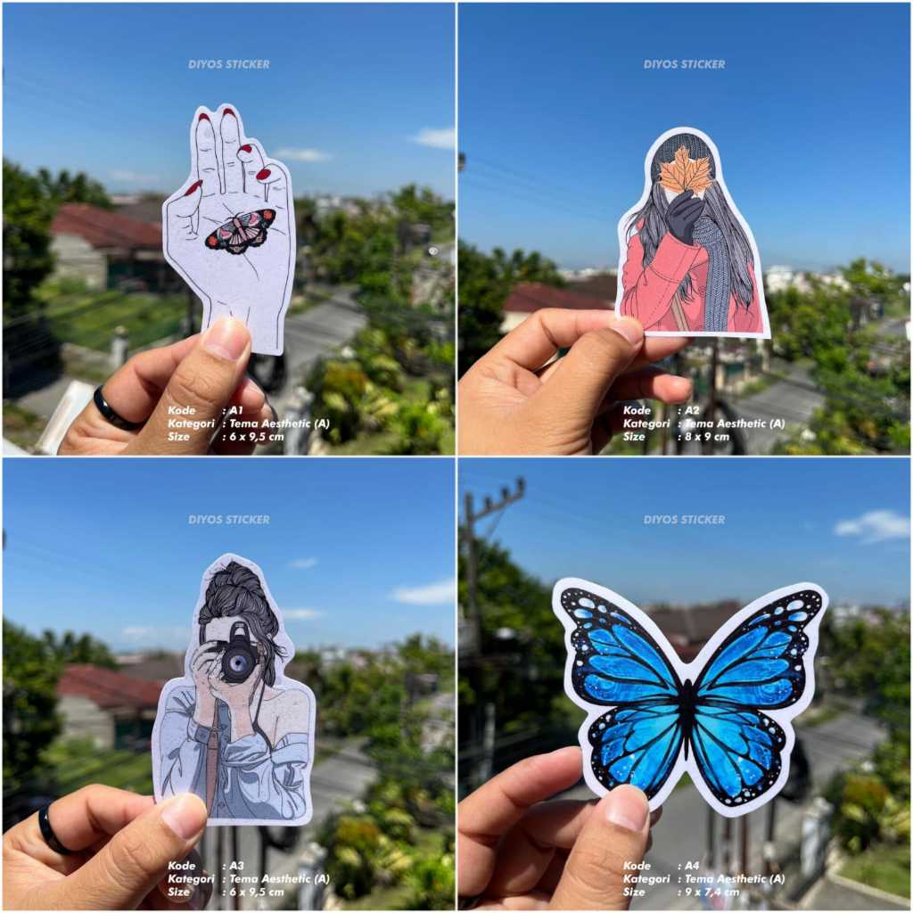 Jual DIYOS STICKER WATERPROOF TEMA ESTETIK AESTHETIC | STIKER LAPTOP ...