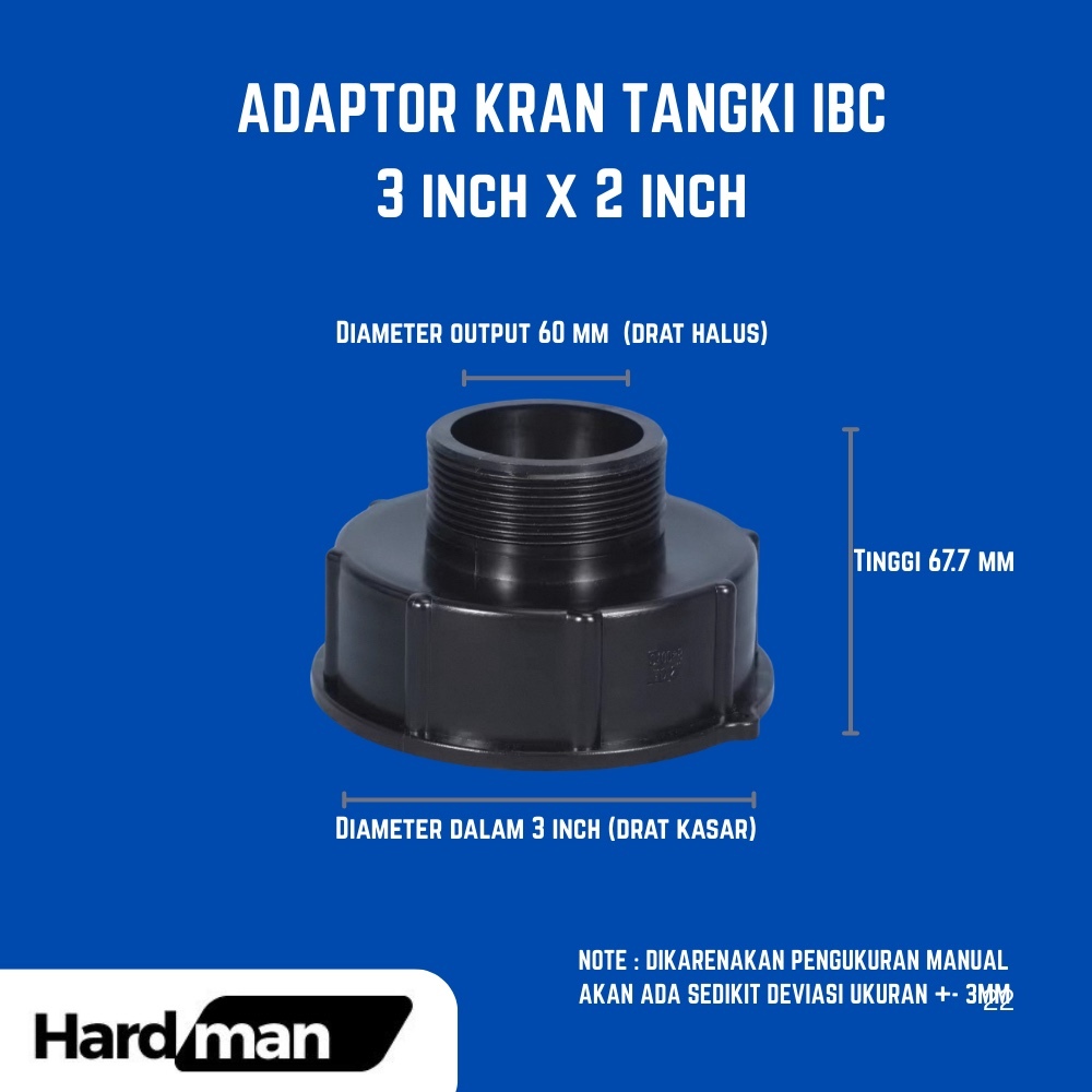 Jual Adaptor Tangki IBC/Tangki Kempu/Toren IBC 3 INCH KE 2 INCH DRAT ...