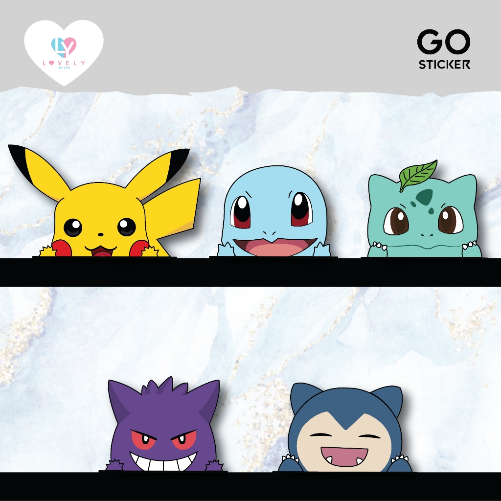 Jual Sticker Cutting Mobil Pokemon Pikachu Diecut (Laptop,PC,Koper ...