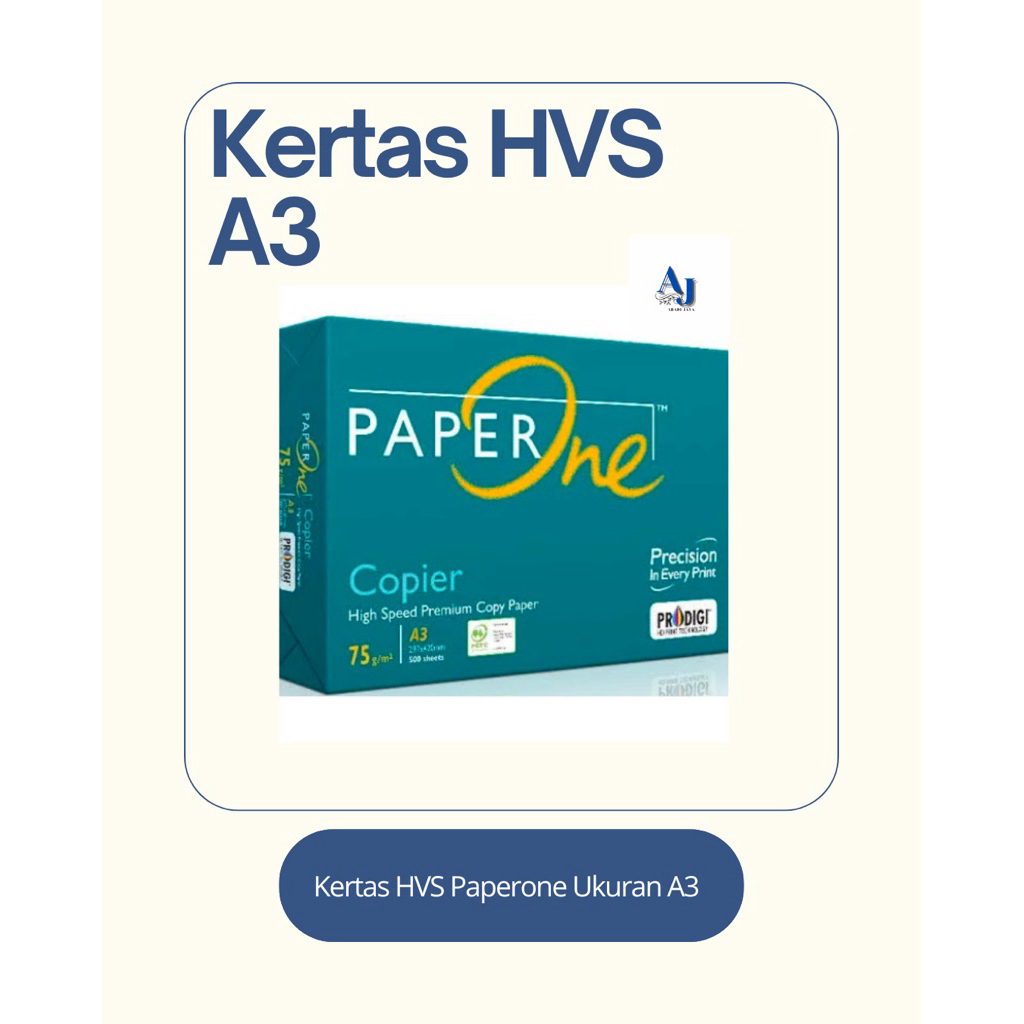 Jual KERTAS HVS PAPER ONE A3 75 GR | Shopee Indonesia