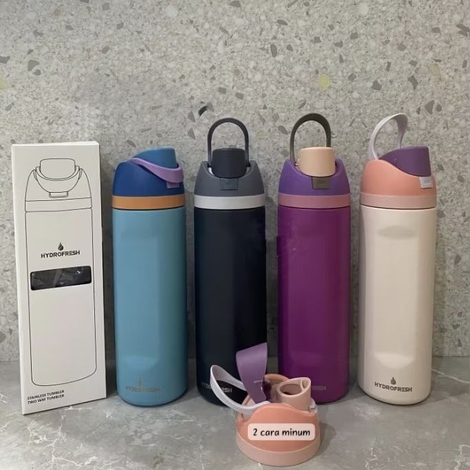 Jual Original HYDROFRESH STAINLESS TUMBLER TWO WAY TUMBLER Termos Botol ...