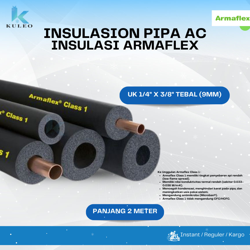 Jual Armaflex 1/4inch - insulation Pipa AC Armaflex - Insulasi Pipa AC 1/4" x 3/8" - Armaflex ...