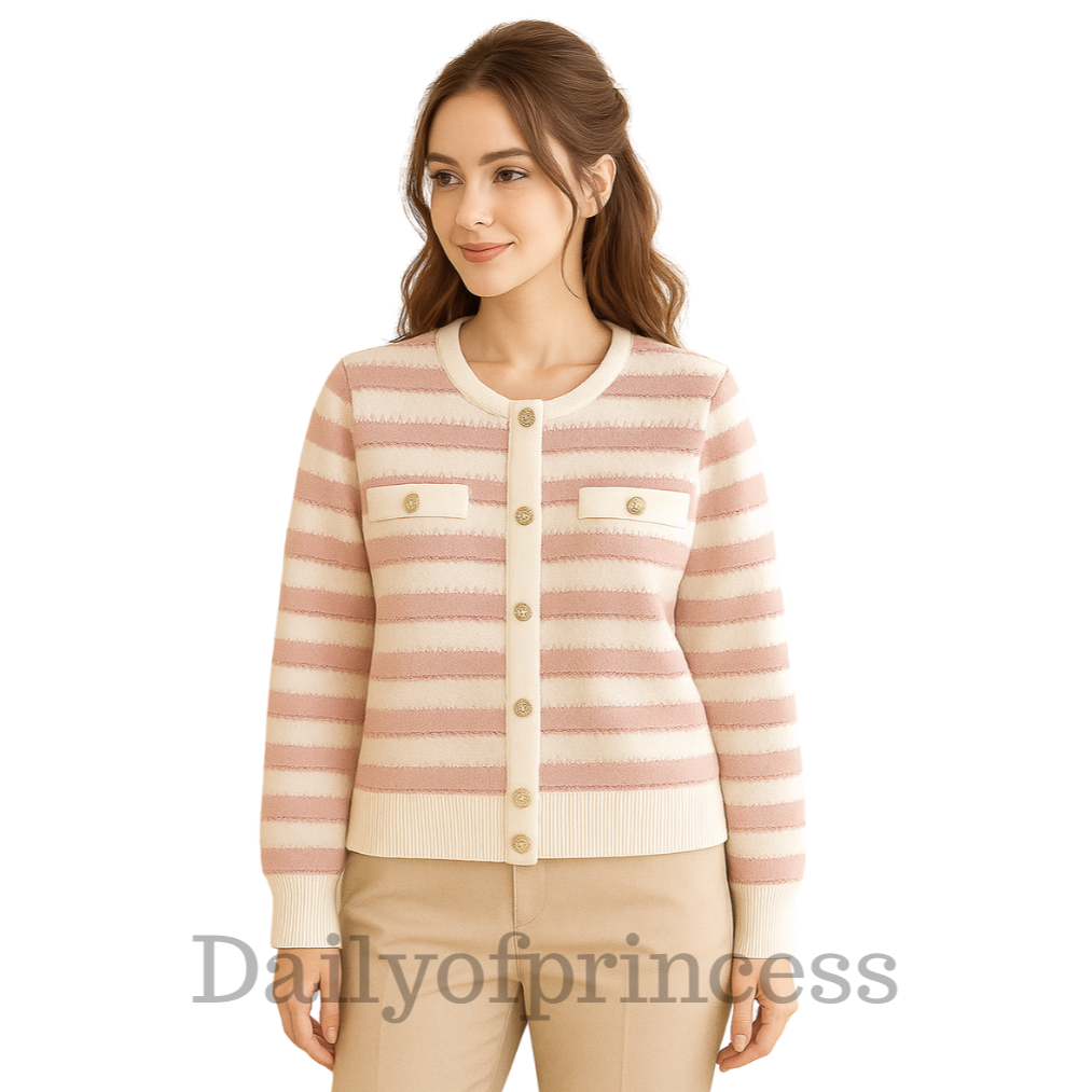 Jual Dailyofprincess Rosi Cardigan Rajut Texture Wanita dengan Kancing ...