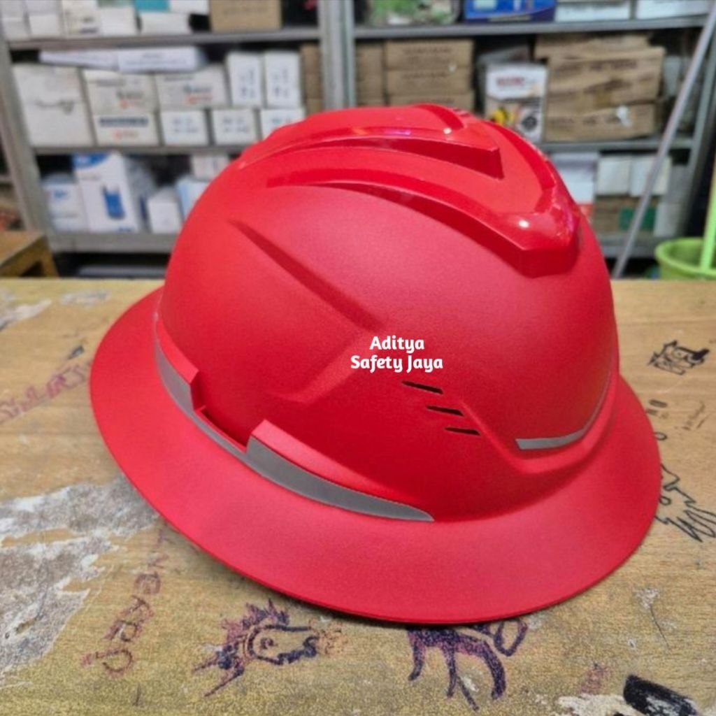 Jual Helm Safety MSA Fullbrim New Inner Fastrack + Tali Dagu - Safety ...