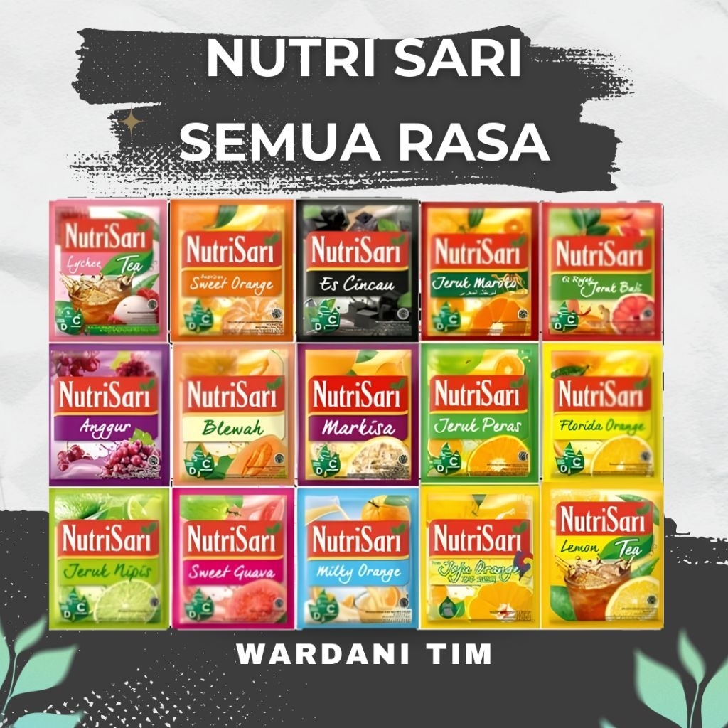Jual NUTRISARI Renceng Semua Rasa Lengkap TERMURAH Minuman Serbuk Segar ...