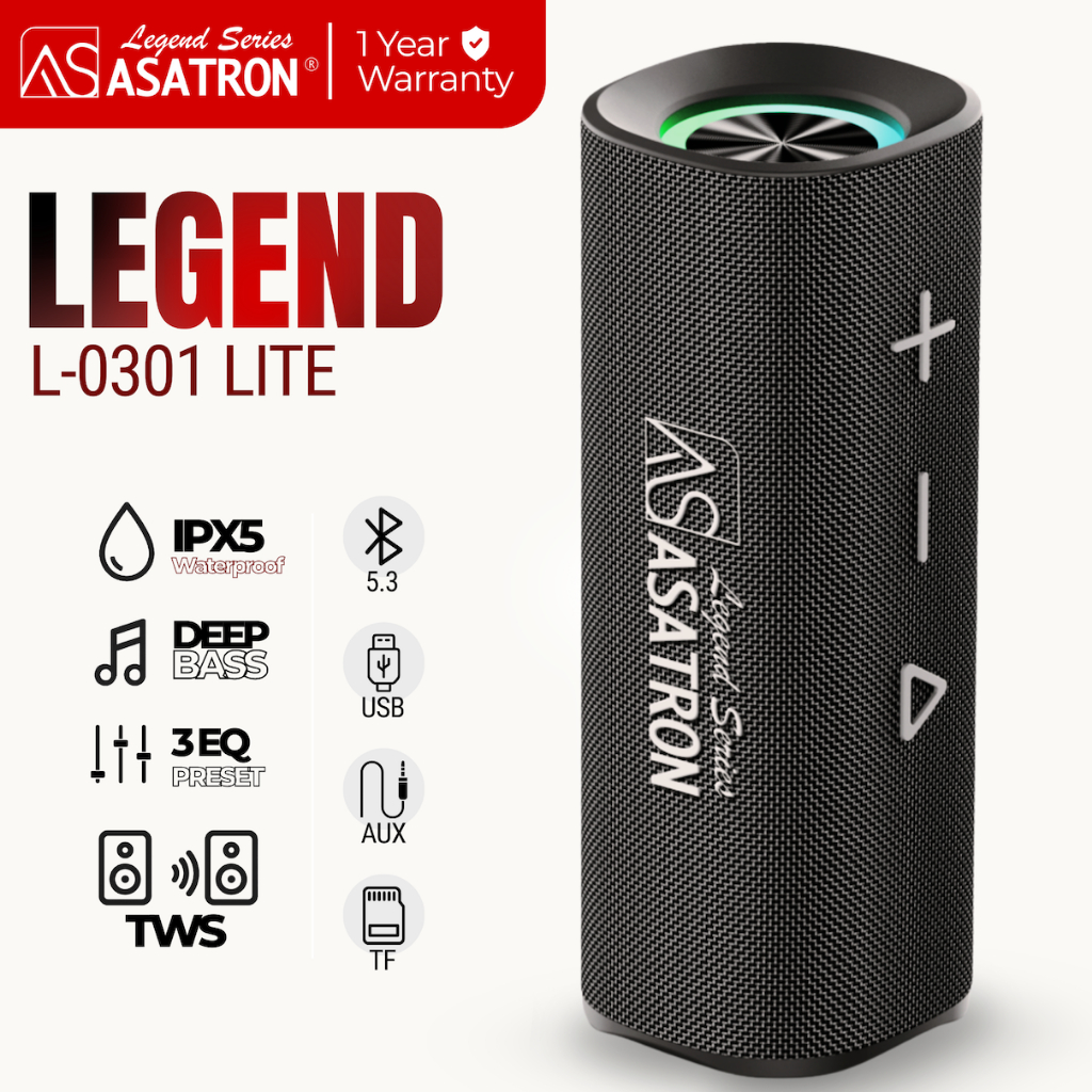 Jual Asatron Legend L-0301 LITE Portable Bluetooth Speaker, Deep Bass ...