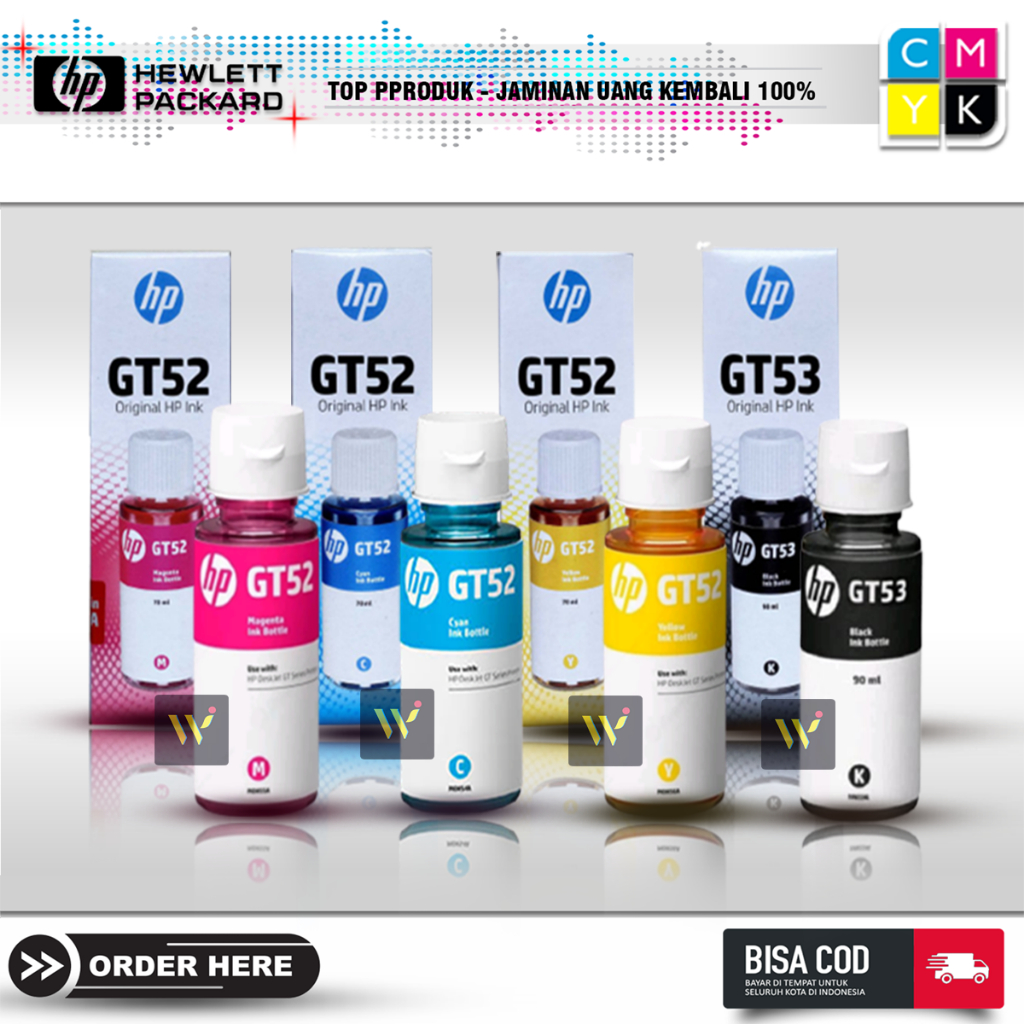 Jual tinta printer HP GT 52-53 ink tank 115 310 315 319 415 319 419 311 ...