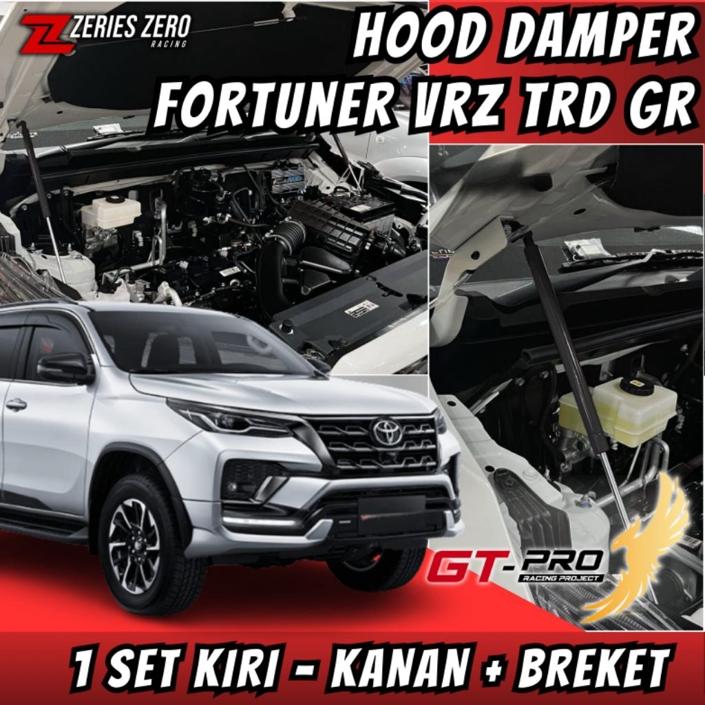 Jual Engine Hood Damper GT PRO All New Fortuner VRZ GR TRD 2016 - 2025 ...
