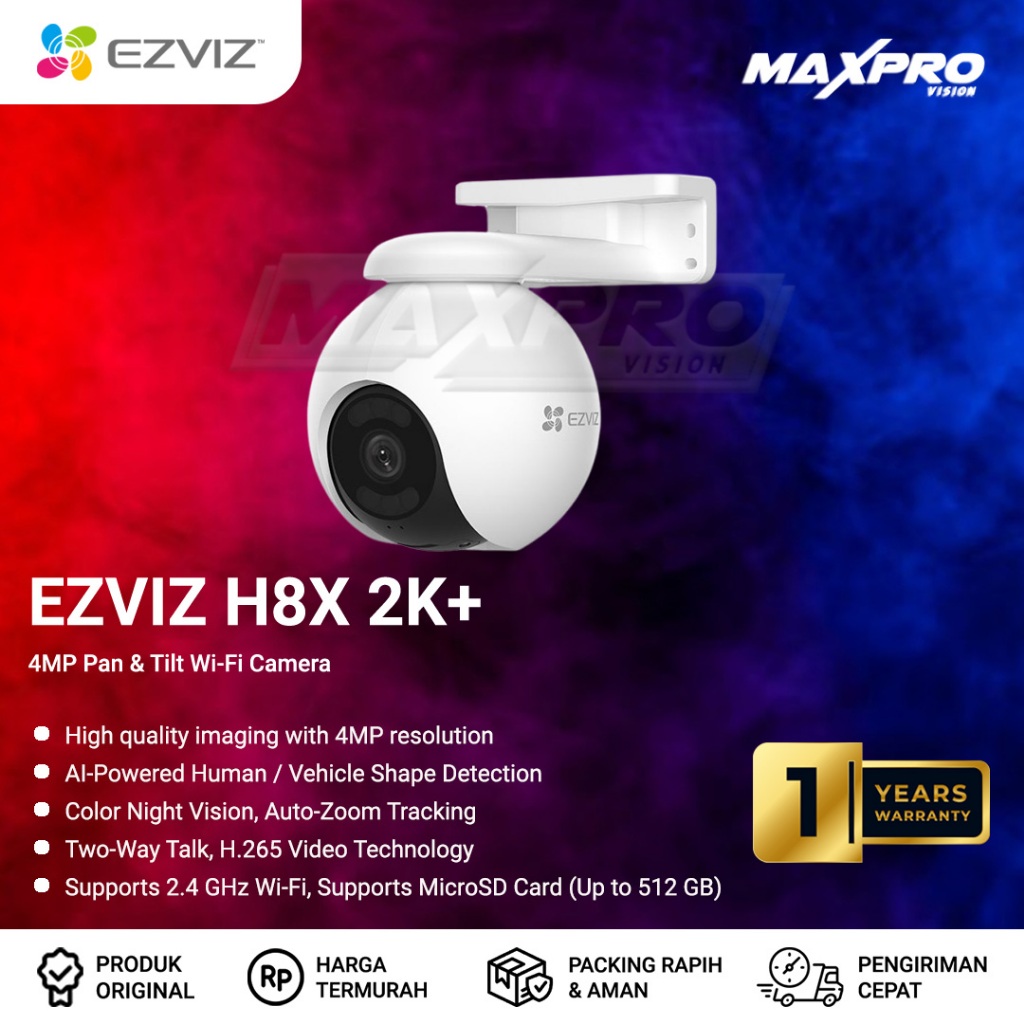 Jual EZVIZ H8X 4MP - IP CAMERA 4MP PT WIRELESS TWO WAY TALK | Shopee ...