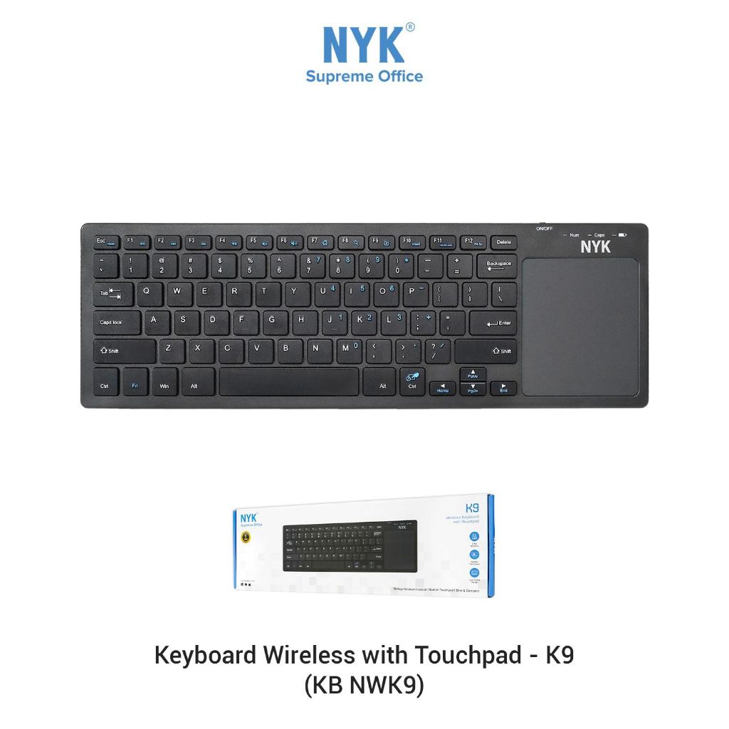Jual NYK K9 Keyboard Wireless with Touchpad K-9 | Shopee Indonesia