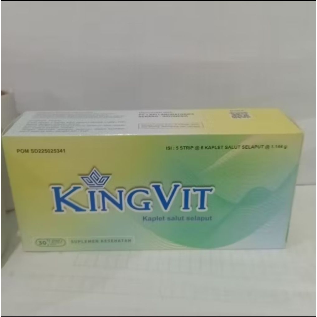 Jual Kingvit Box Isi 30 kap kemasan baru box isi 5 strip 1 strip 6 ...