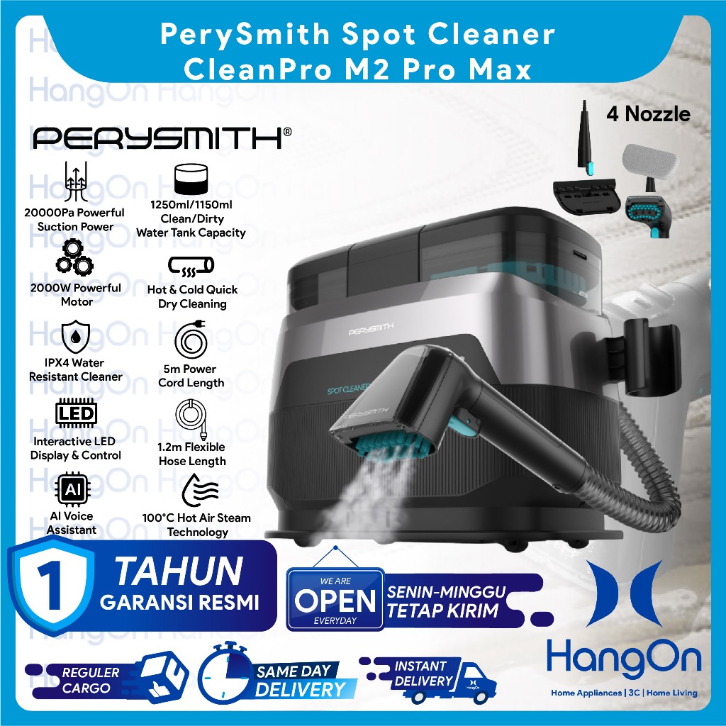 Jual PerySmith M2 Pro Max Spot Cleaner CleanPro Series 20000Pa Suction ...