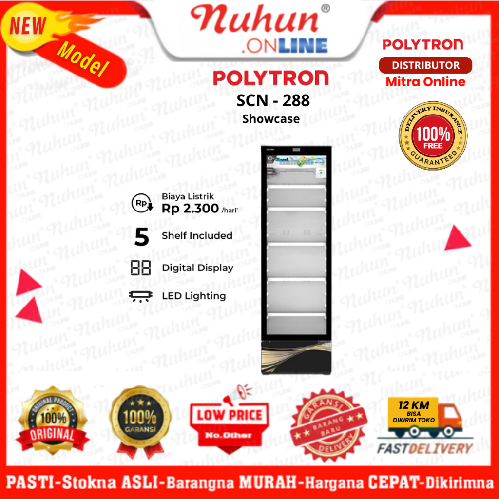 Jual Polytron Showcase SCN - 288 280 Liter | Shopee Indonesia