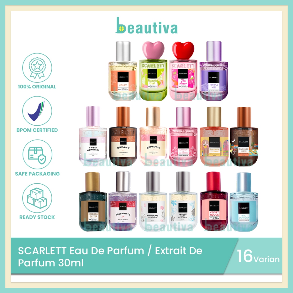 Jual Scarlett Eau De Parfum / Extrait De Parfum 30ml | Shopee Indonesia