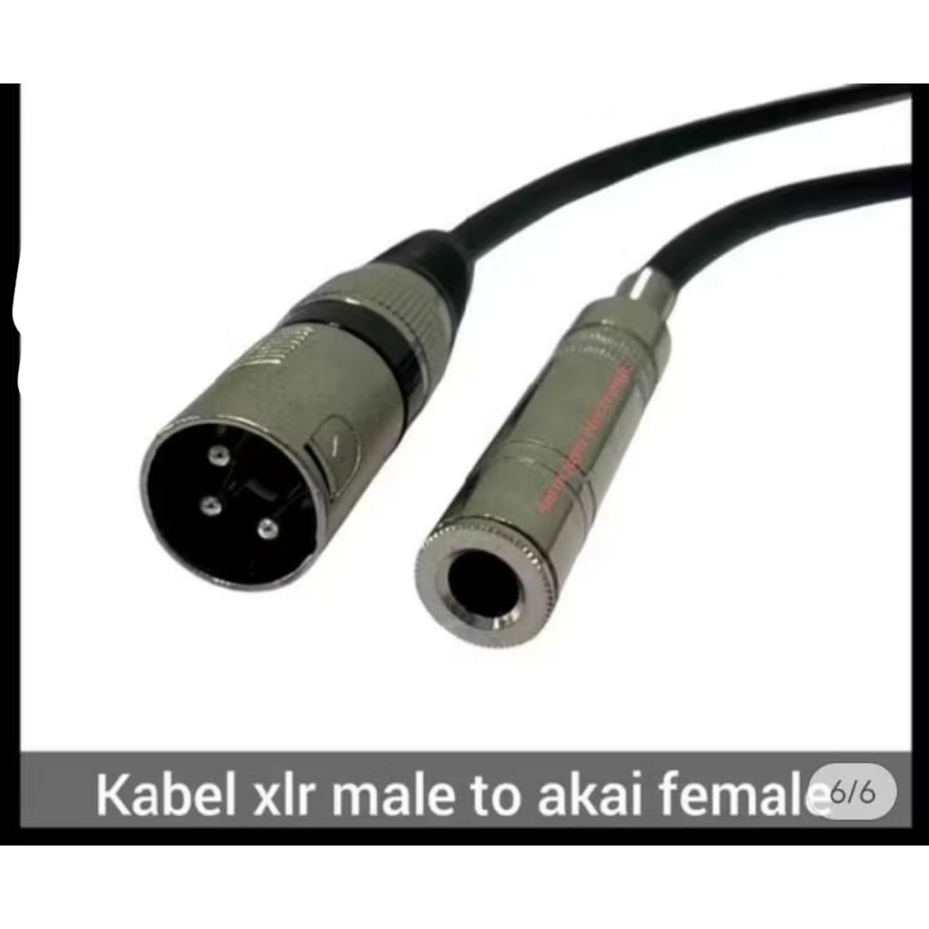 Jual Kabel audio converter mic jack cover mic/akai mono female to 1 xlr ...
