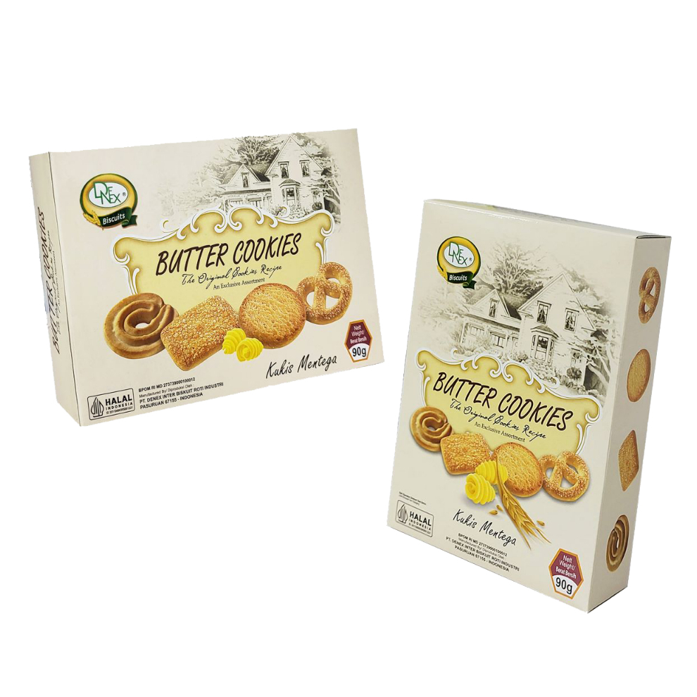 Jual Denex Butter Cookies Biscuits Kukis Mentega 90g | Shopee Indonesia