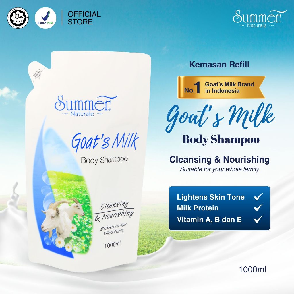 Jual Summer Naturale - Body Shampoo Sabun Mandi Goat’s Milk Susu ...