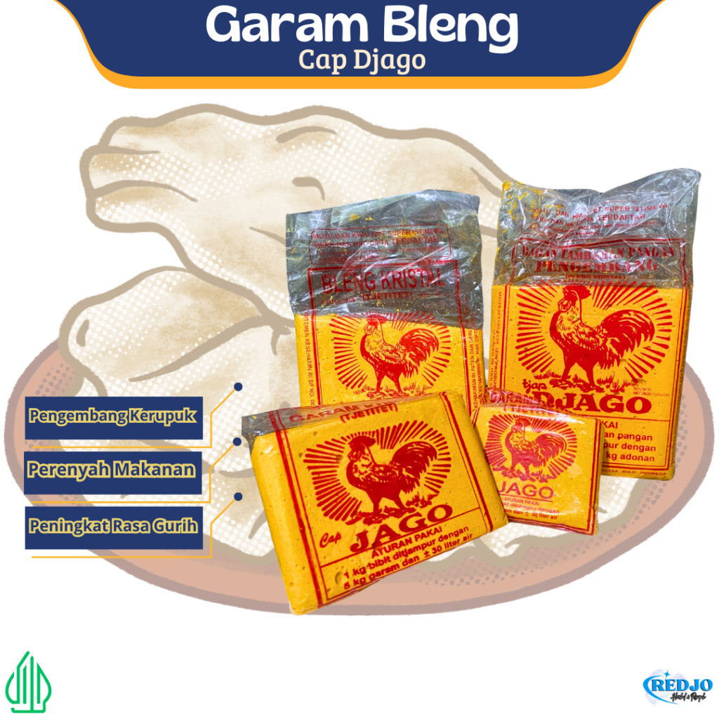 Jual Garam Bleng Cap Djago Pengembang Krupuk Gendar Puli Original ...