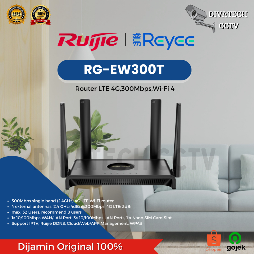 Jual Ruijie RG-EW300T N300 Wireless Router LTE 4G | Shopee Indonesia