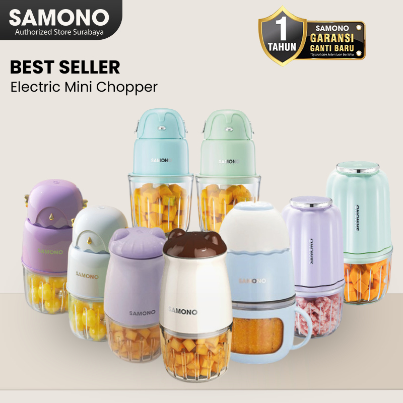 Jual Samono Food Chopper Wadah Kaca Best Seller Low Watt 6 Mata Pisau ...