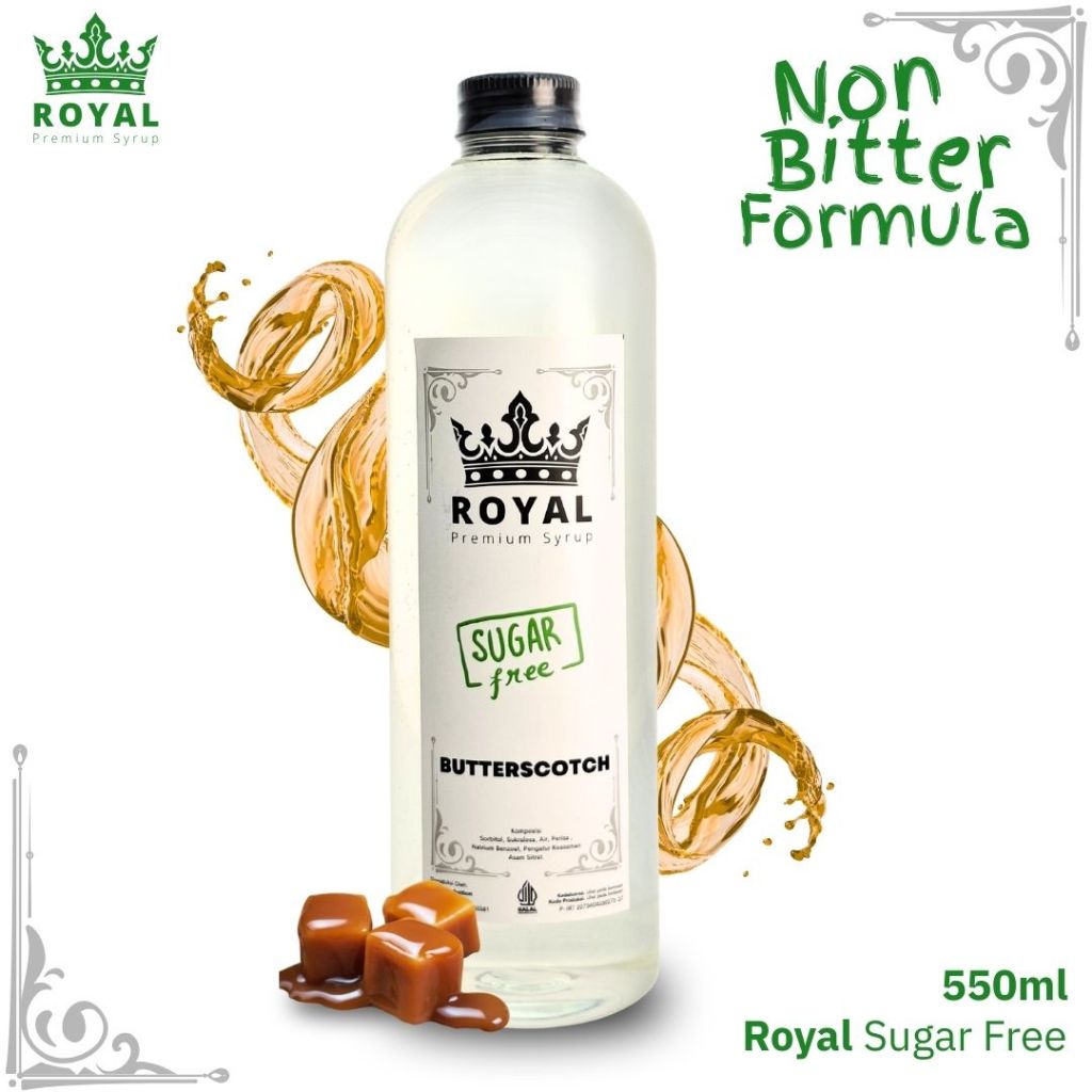 Jual ROYAL SUGAR FREE Butterscotch Keto Syrup / Sirup Butterscotch ...