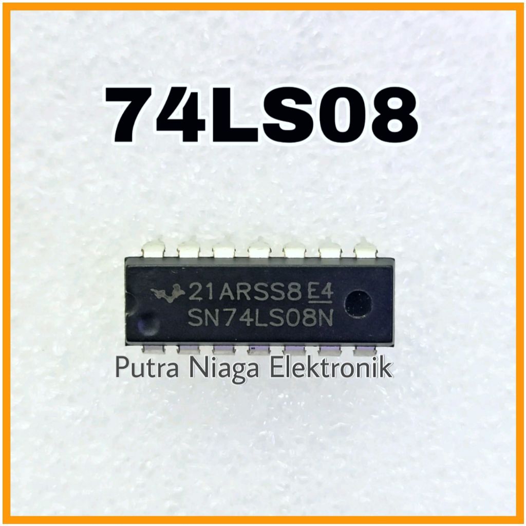 Jual IC 74LS08 DIP 14p Quad AND Gate TTL 7408 / SN74LS08N / HD74LS08P ...