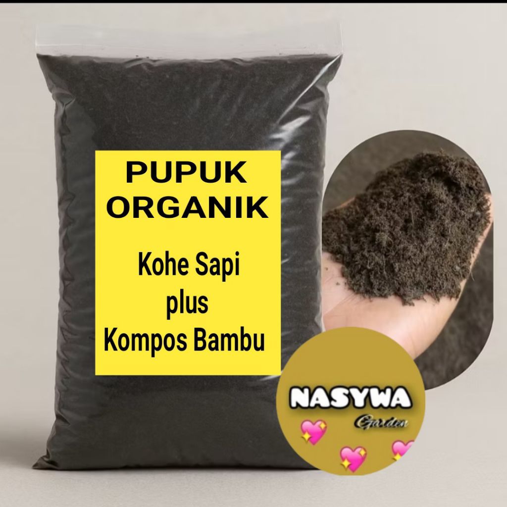 Jual Pupuk Kandang Kohe Sapi Plus Kompos Bambu Lapuk Murni | Shopee ...