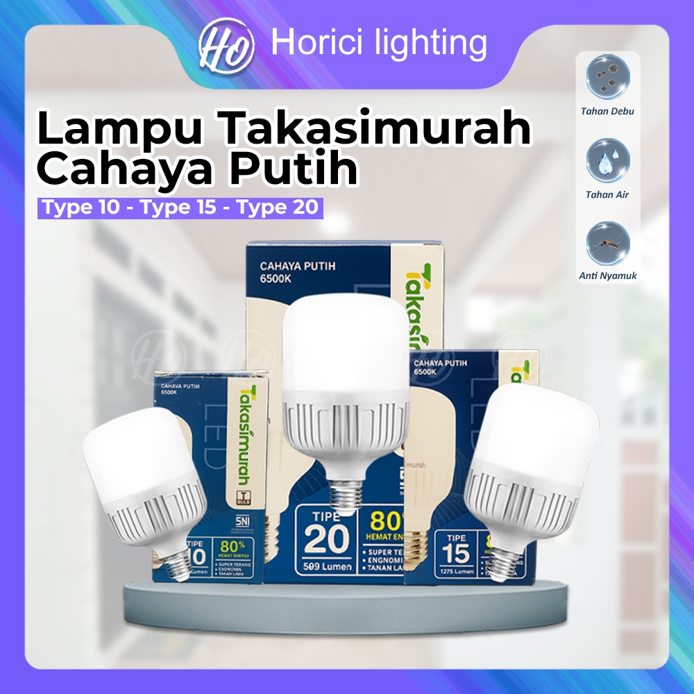 Jual Lampu LED Murah TAKASIMURAH LED Tabung Tipe 10 15 20 Lampu Capsule ...