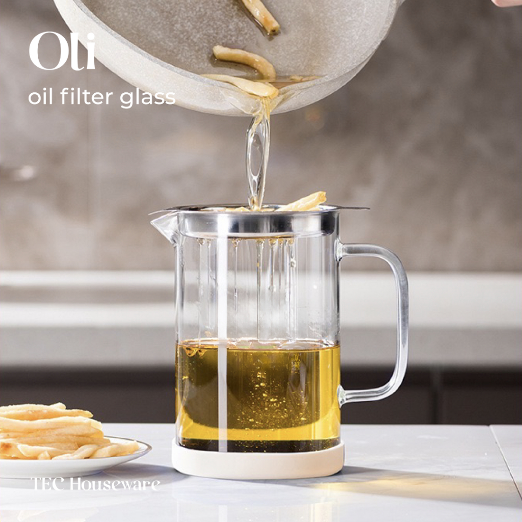 Jual Botol Minyak Dapur Estetik • TEC • OLI Oil Glass Botol Kaca Tempat ...