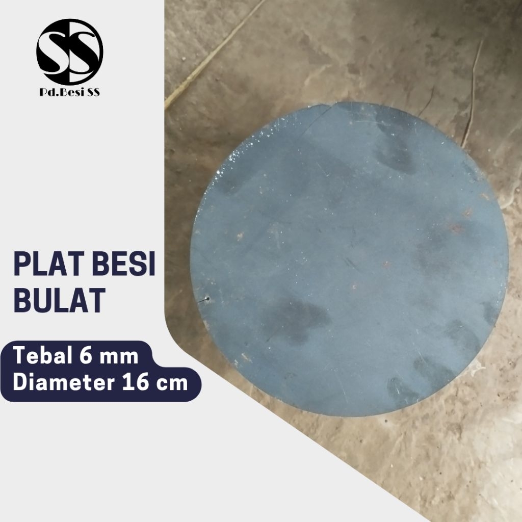 Jual Plat Besi Bulat Tebal 6 mm Diameter 16 cm | Shopee Indonesia