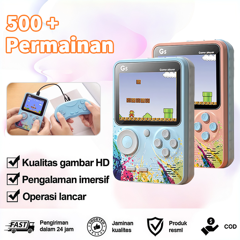Jual Game Boy G5 Game Player 2 Pemain Portable 1000mAh Connect to TV or ...